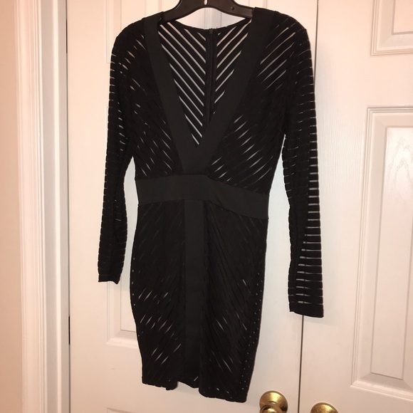 Dresses | Low Cut Plunge Dress Black | Poshmark